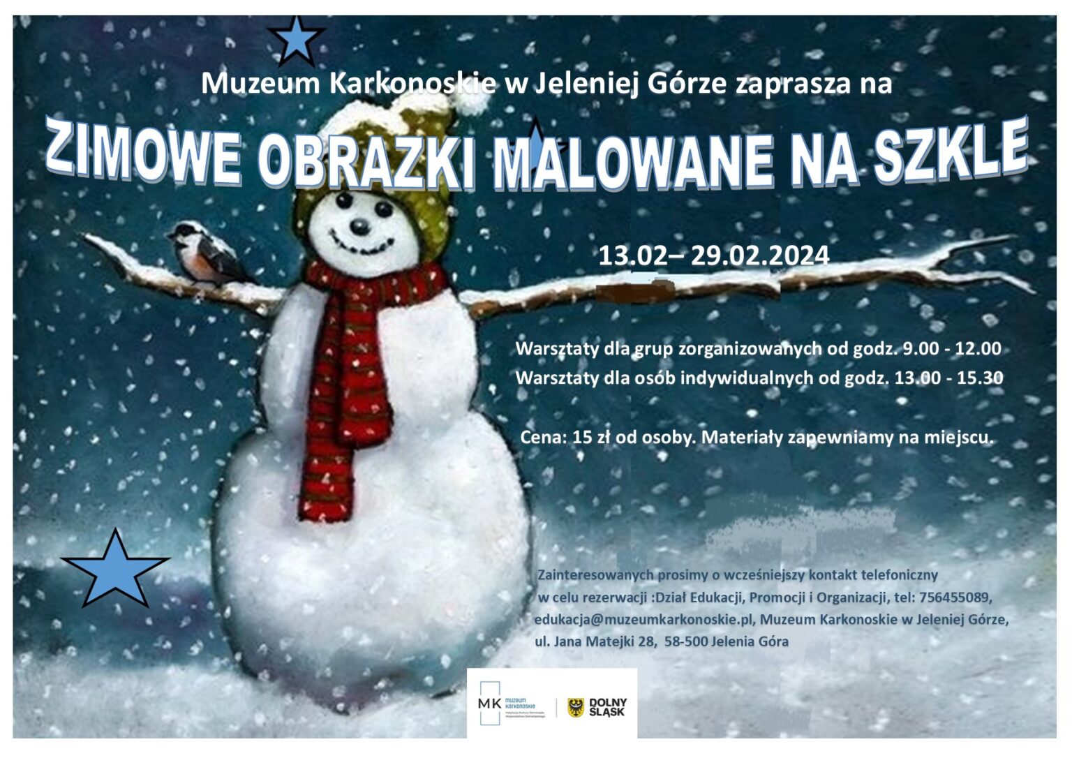 Zimowe Obrazki Malowane na Szkle - Warsztaty Okolicznościowe - Muzeum ...